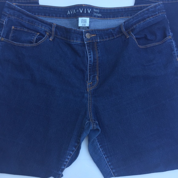 Ava & Viv | Jeans | Ava Viv Skinny Blue Jeans Power Stretch | Poshmark